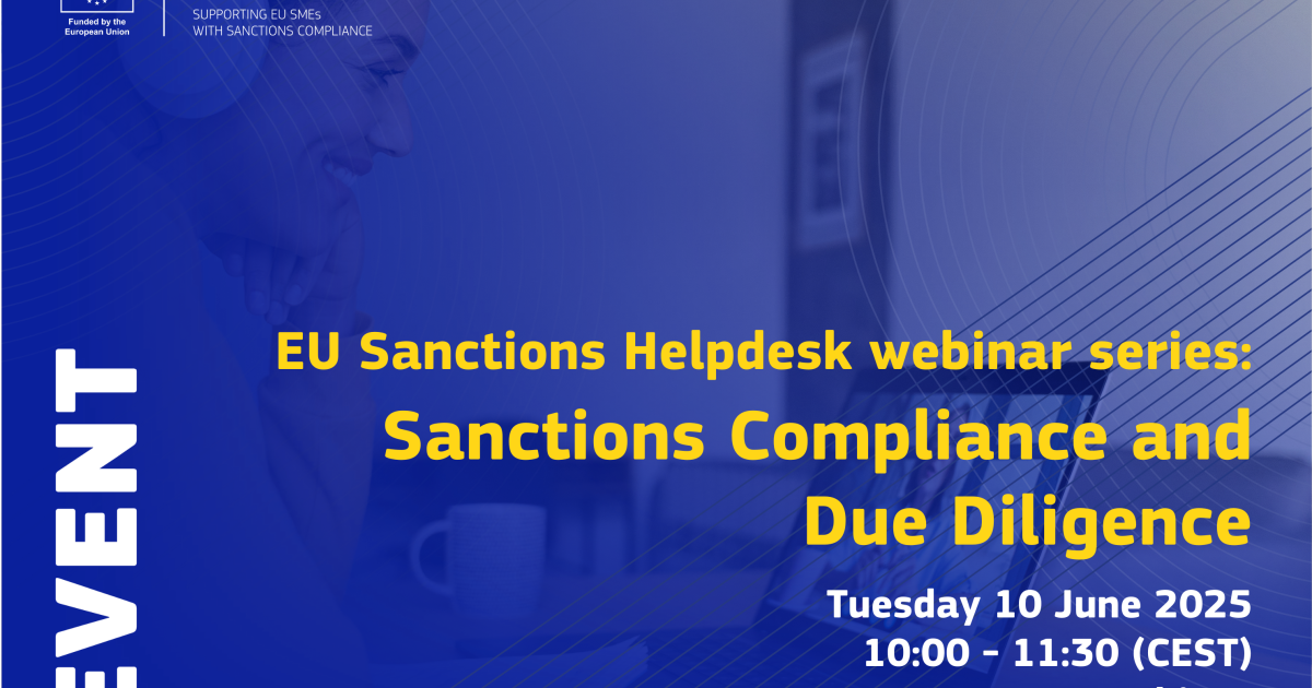 EU Sanctions Helpdesk webinar: Sanctions Compliance and Due Diligence ...